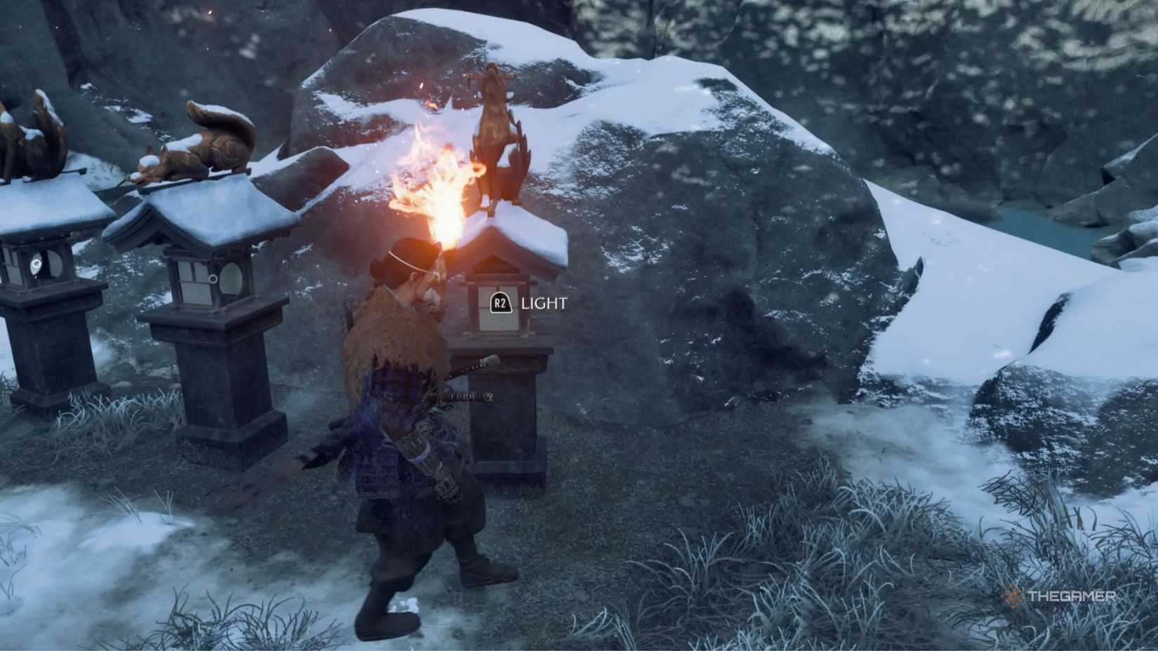 What To Do With The Fox Statues Outside Snow Drift Springs Shrine In ...