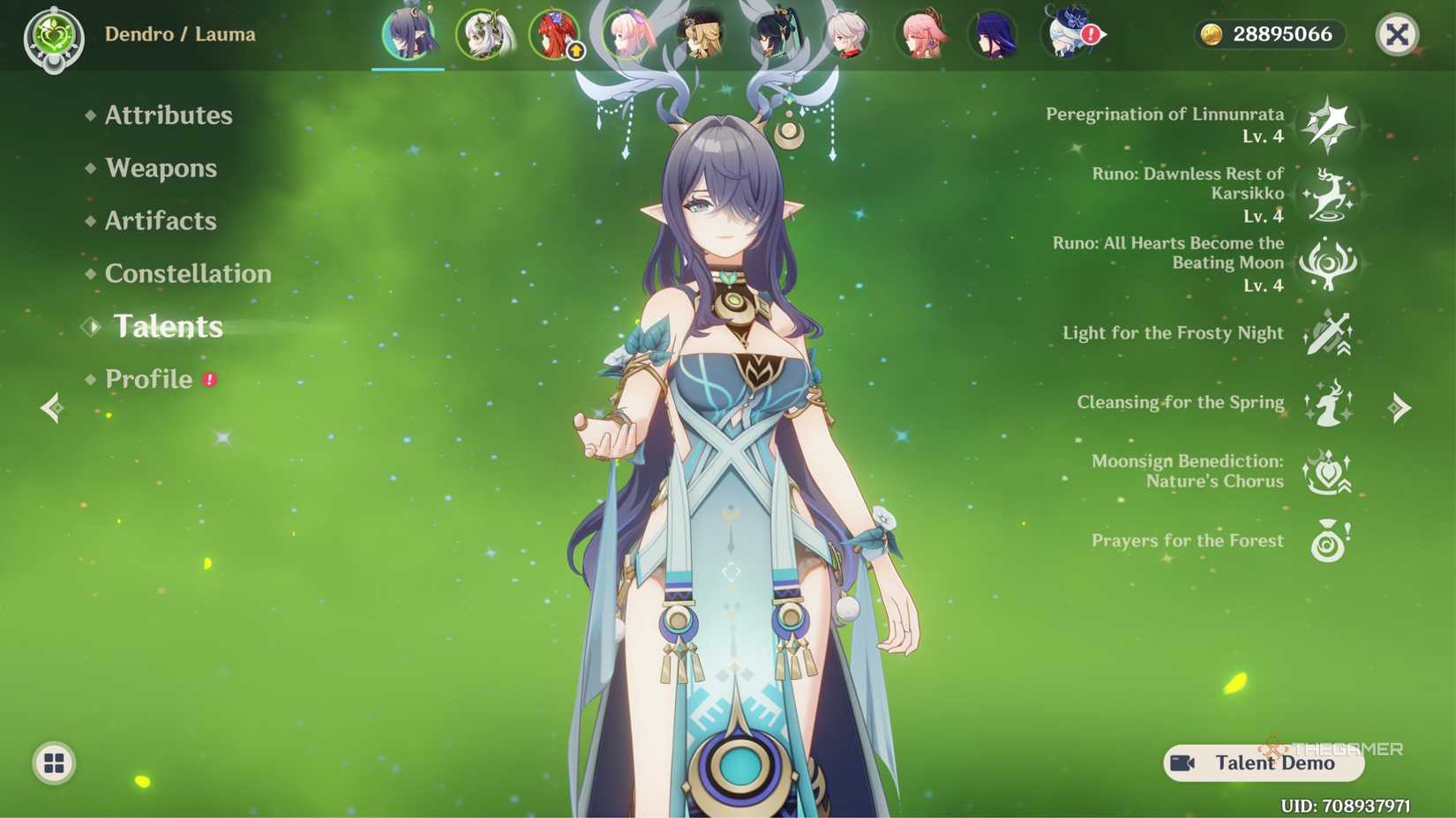 The Best Build, Weapons, Artifacts, And Team Members For Lauma In ...