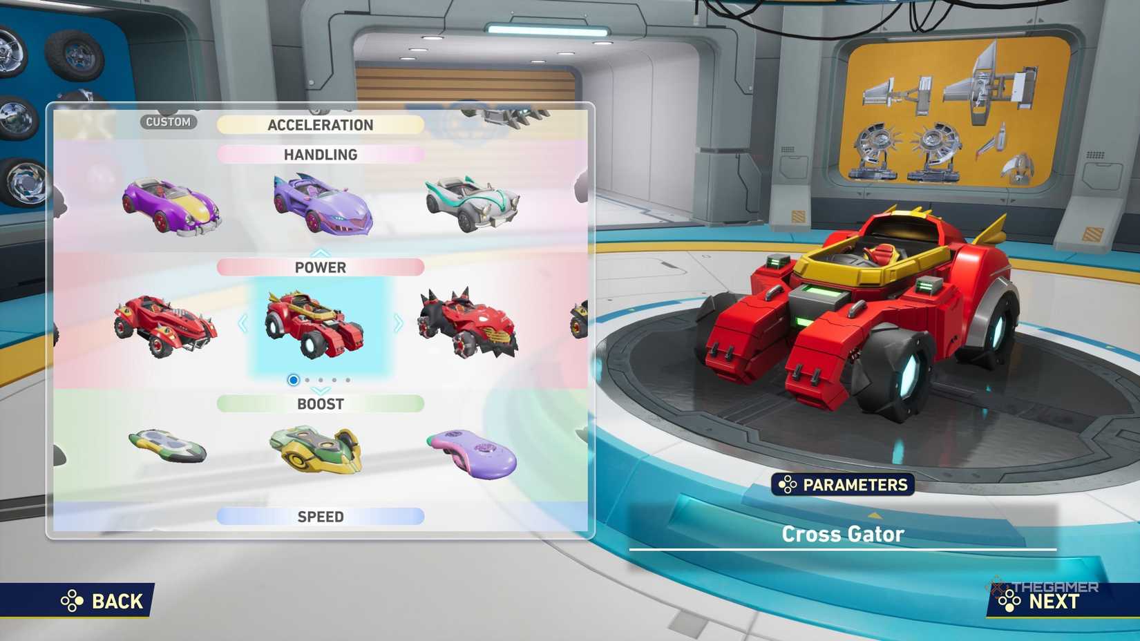 All Machine Parts And Which Stats They Change In Sonic Racing: CrossWorlds