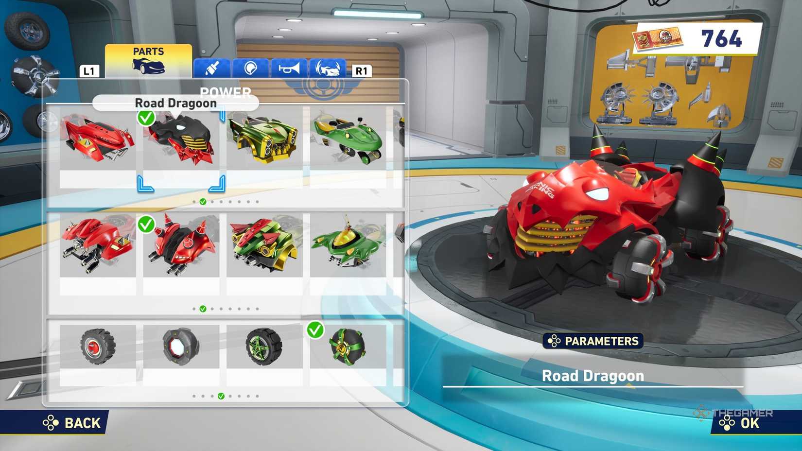 All Machine Parts And Which Stats They Change In Sonic Racing: CrossWorlds