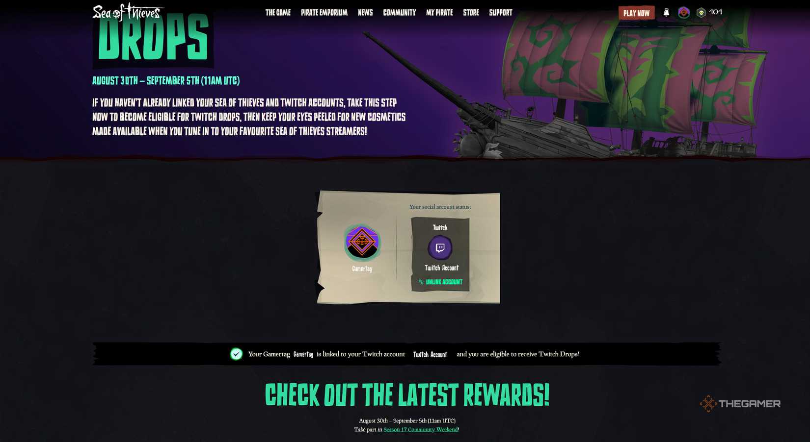 How To Get The Obsidian Captain's Logbook And Table Twitch Drops In Sea ...