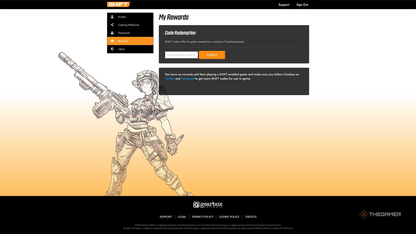 borderlands 4 shift codes