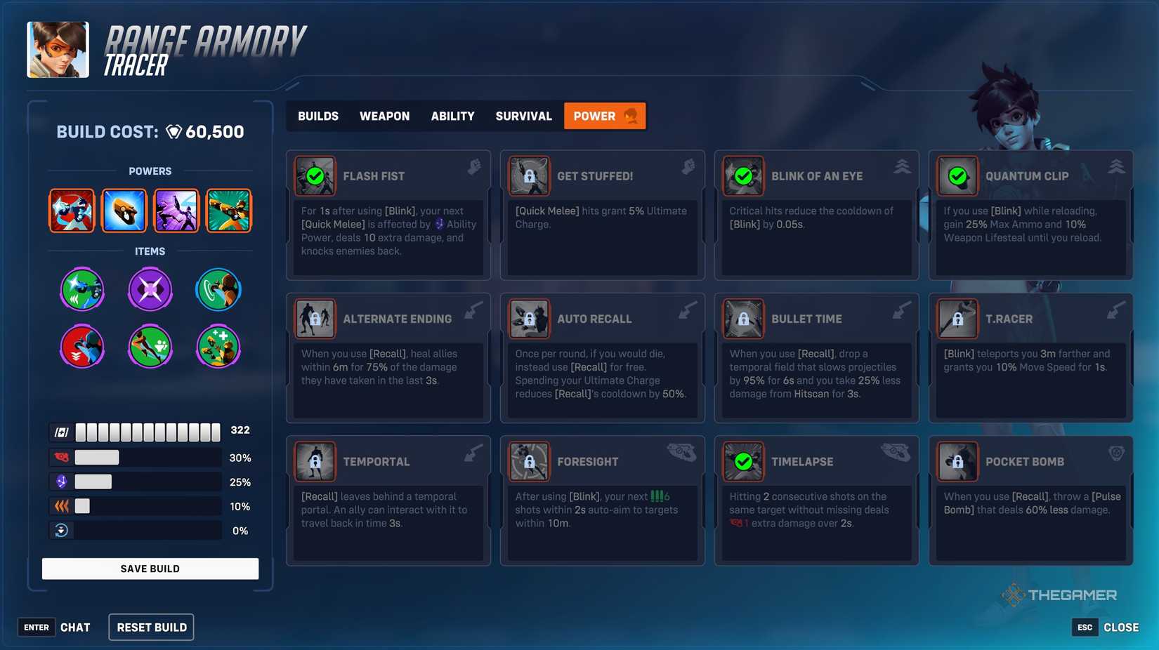 How To Build Tracer In Stadium Mode In Overwatch 2