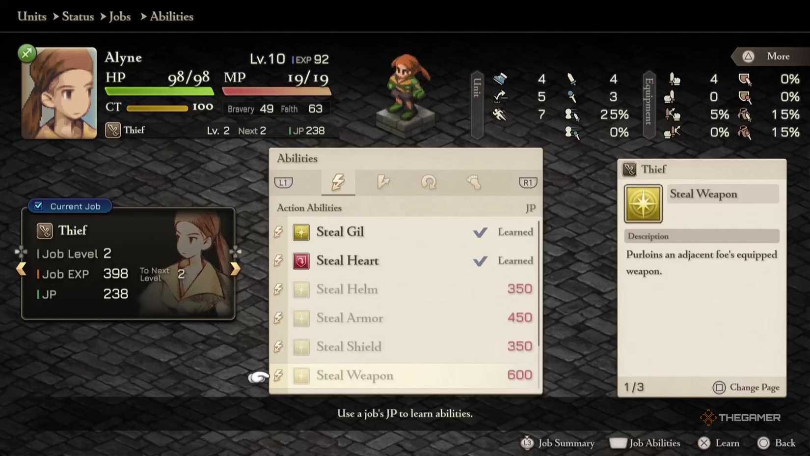 How To Steal In Final Fantasy Tactics: The Ivalice Chronicles
