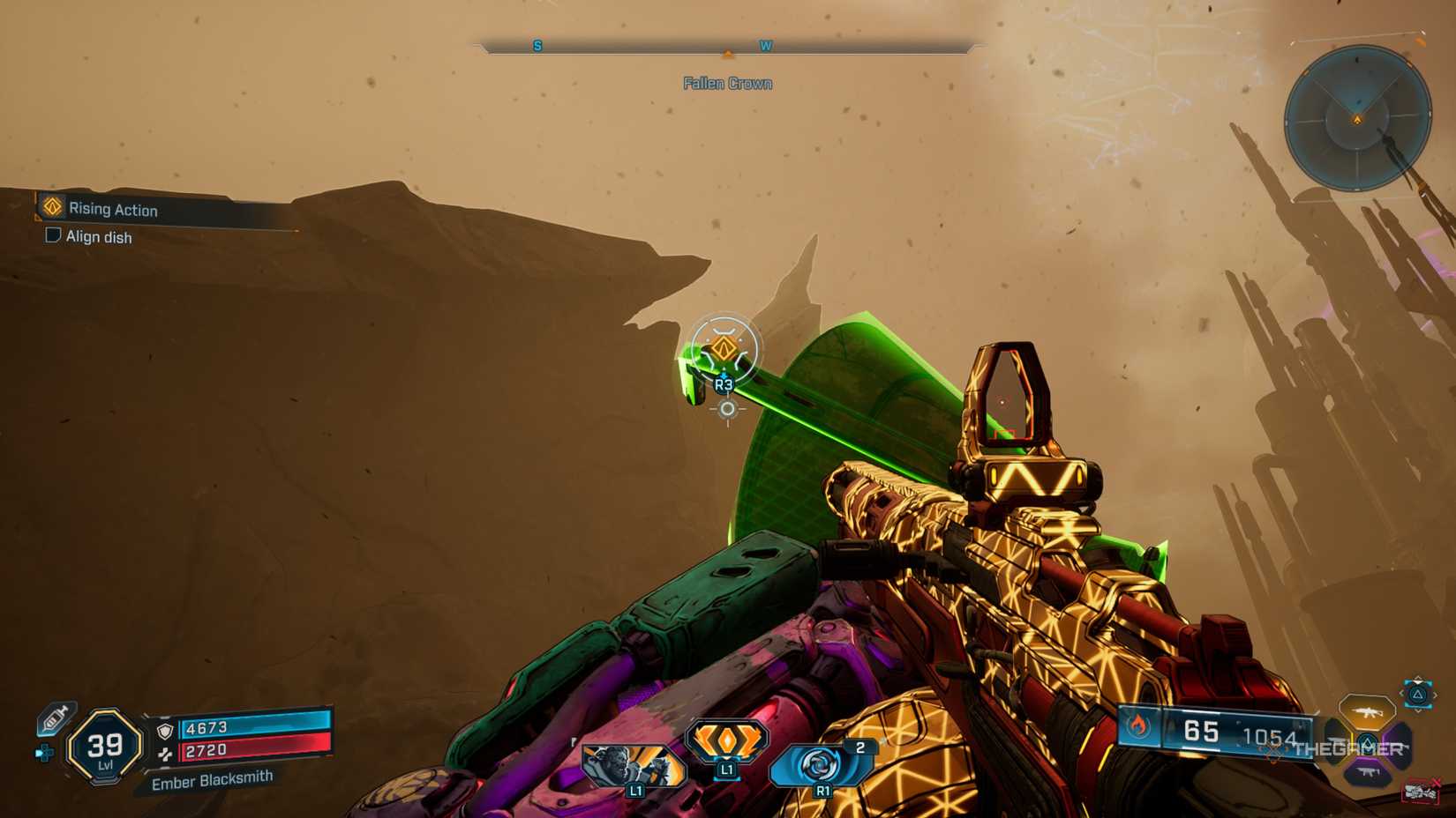 rising action align dish