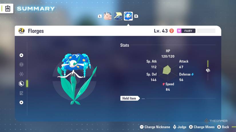 pokemon florges moveset