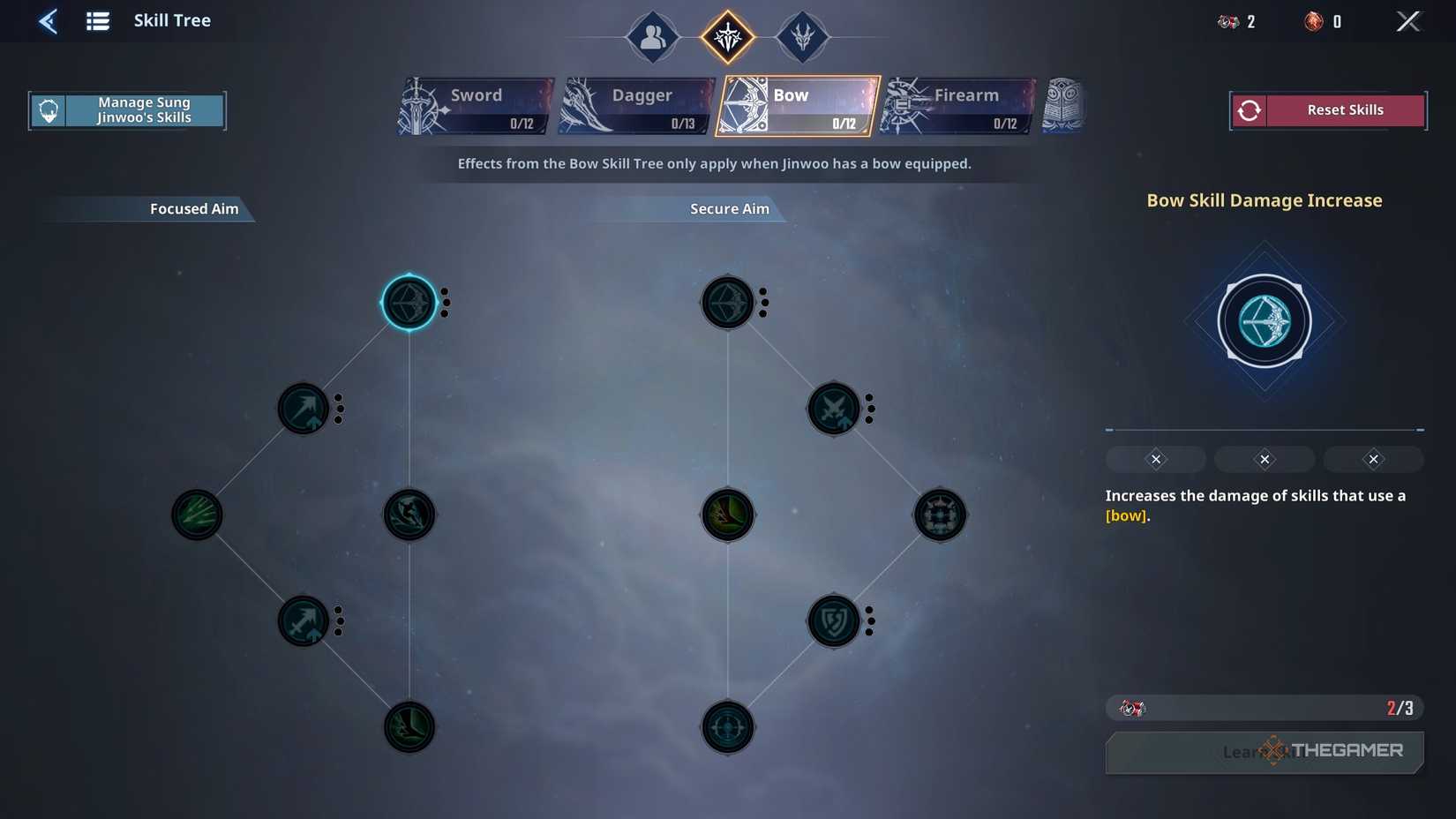 Weapon Skill Tree Upgrades In Solo Leveling: Arise Overdrive