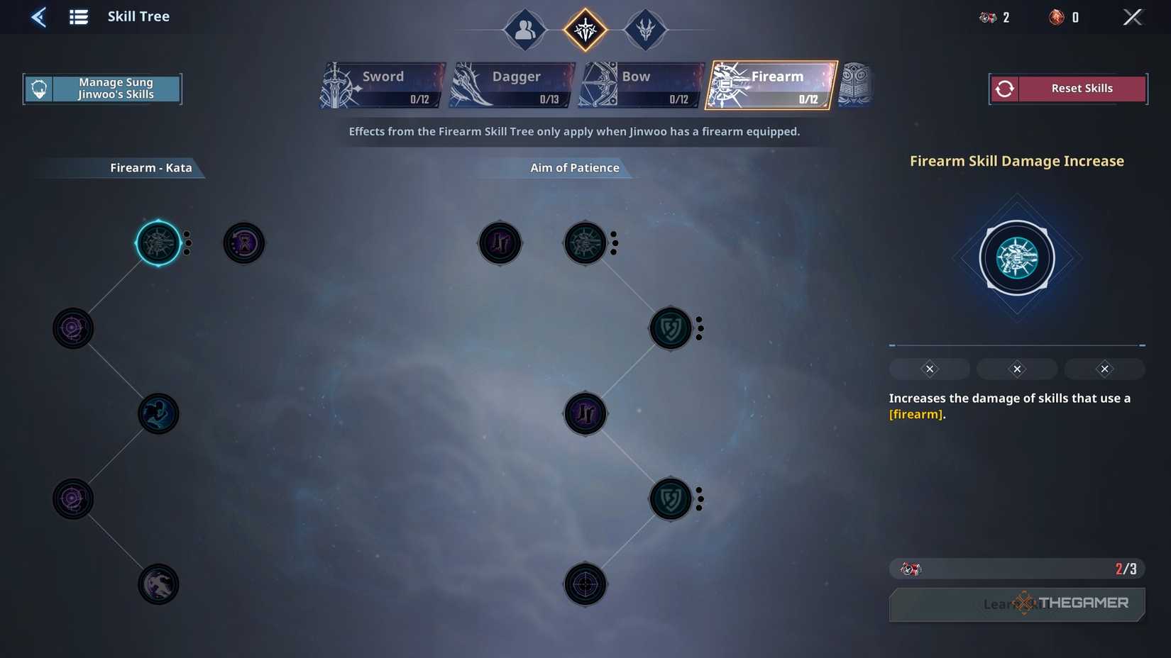 Weapon Skill Tree Upgrades In Solo Leveling: Arise Overdrive