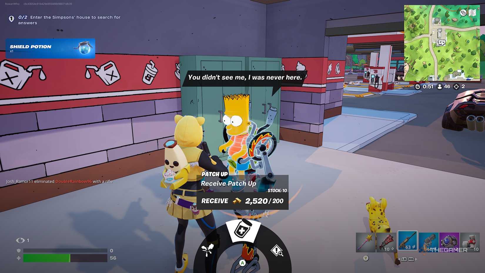 All NPCs in Fortnite Chapter 6, The Simpsons