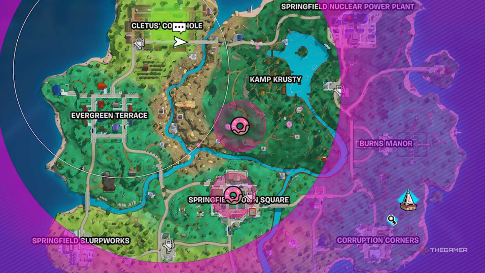 How To Find A Donut Storm In Fortnite Chapter 6, The Simpsons