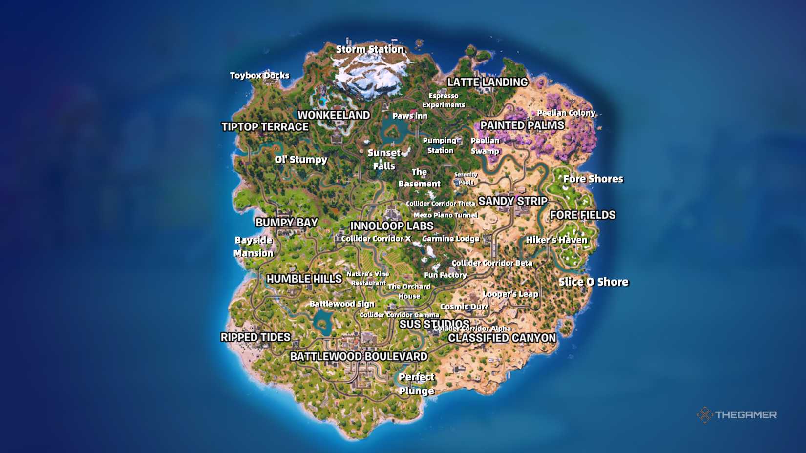 All POI Locations In Fortnite Chapter 7, Season 1