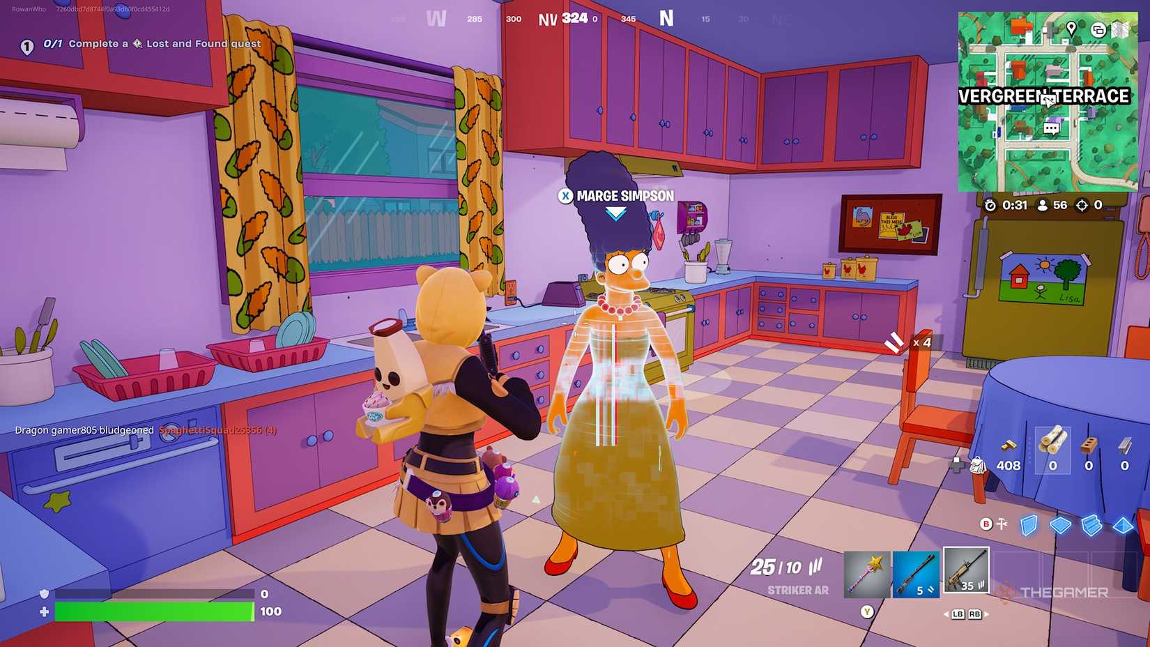 All NPCs in Fortnite Chapter 6, The Simpsons