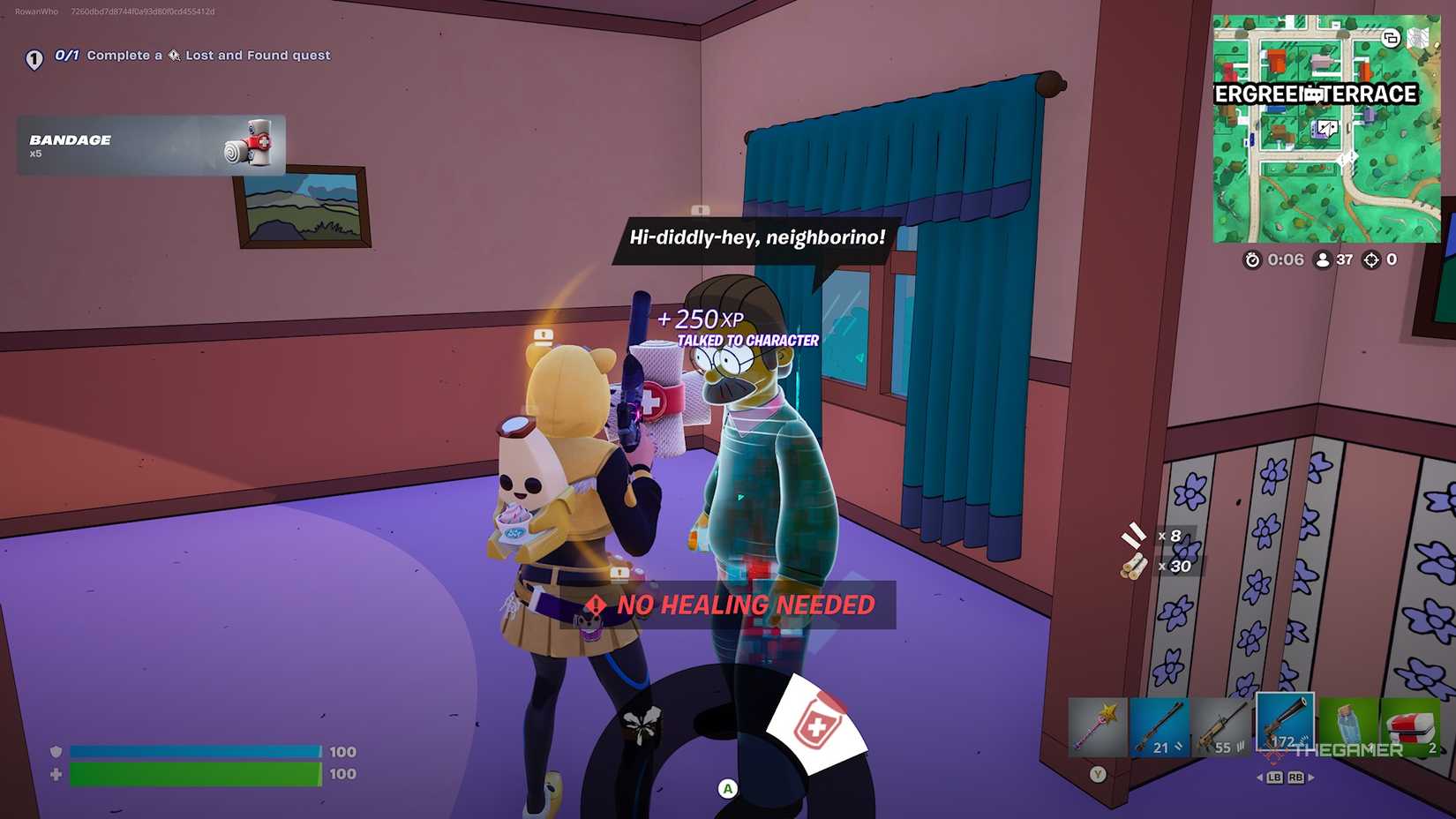 All NPCs in Fortnite Chapter 6, The Simpsons