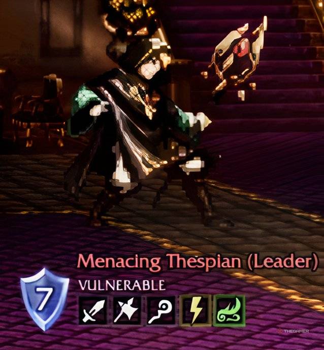 Menacing Thespian Leader Weaknesses In Octopath Traveler 0