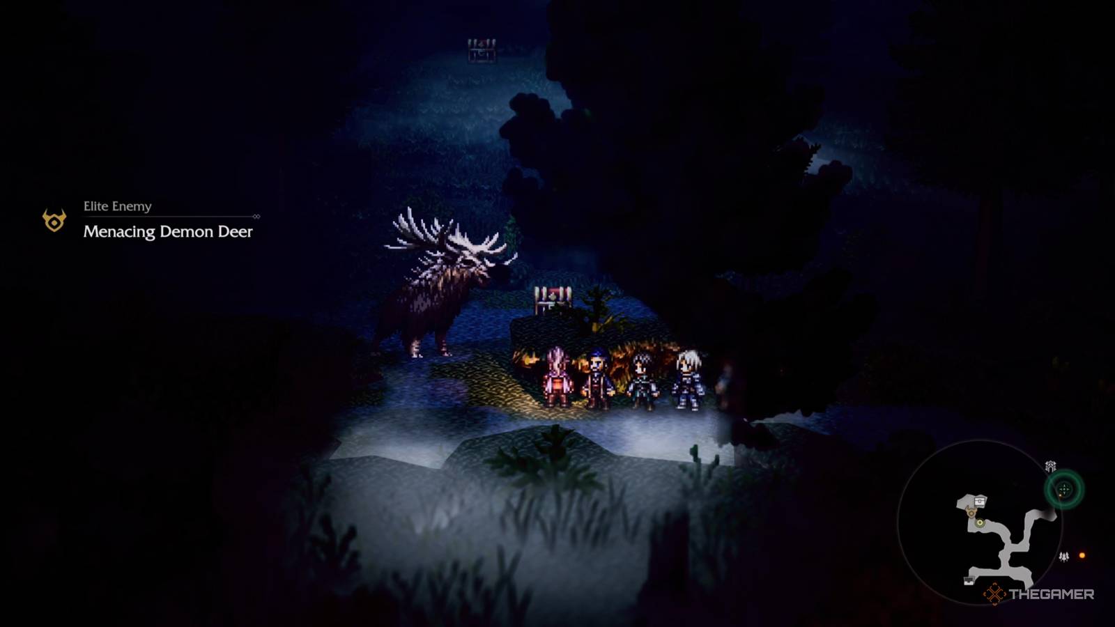 The Menacing Demon Deer Elite Enemy Weaknesses In Octopath Traveler 0