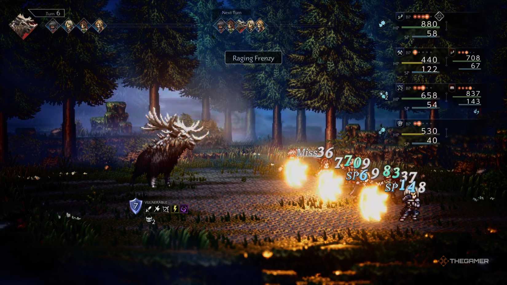 The Menacing Demon Deer Elite Enemy Weaknesses In Octopath Traveler 0