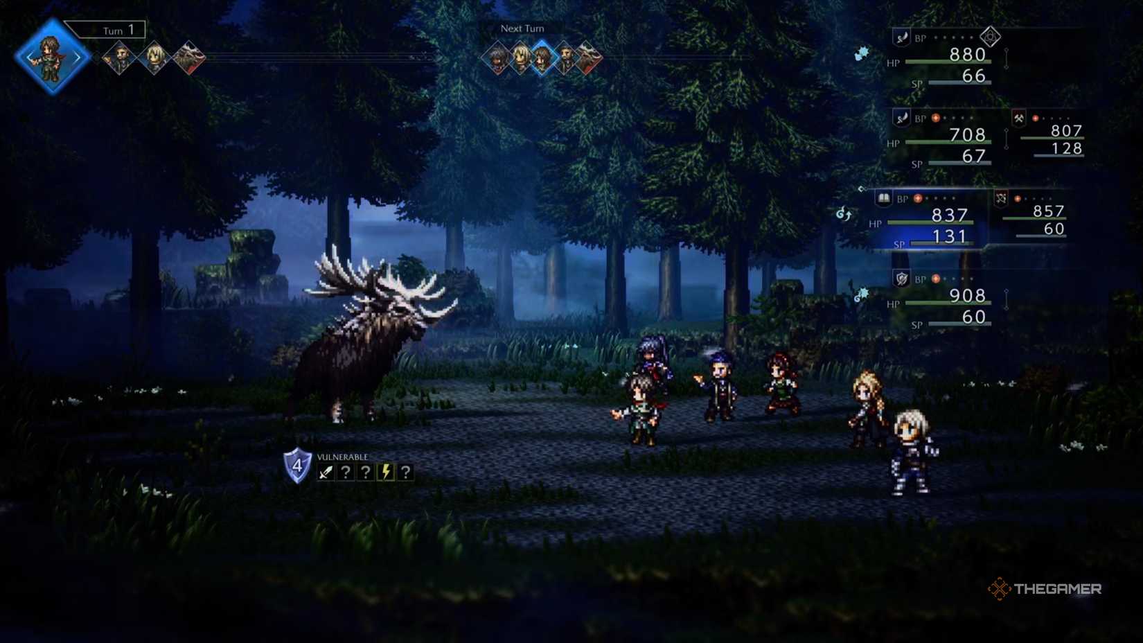 The Menacing Demon Deer Elite Enemy Weaknesses In Octopath Traveler 0