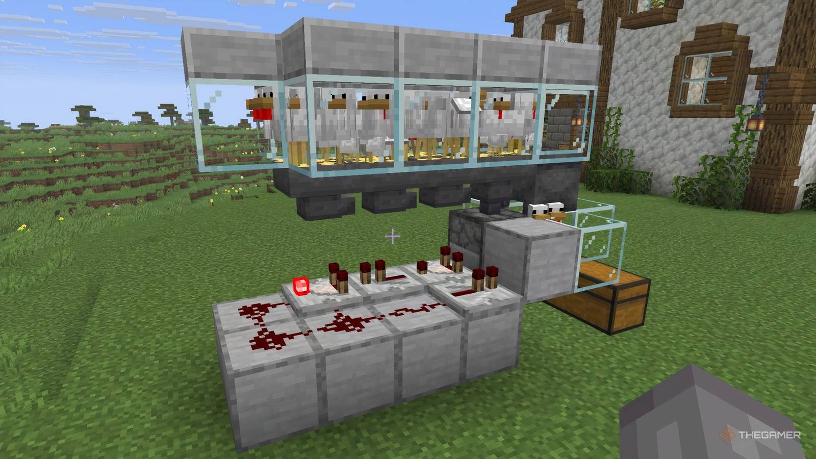How To Build A Cooked Chicken Farm In Minecraft
