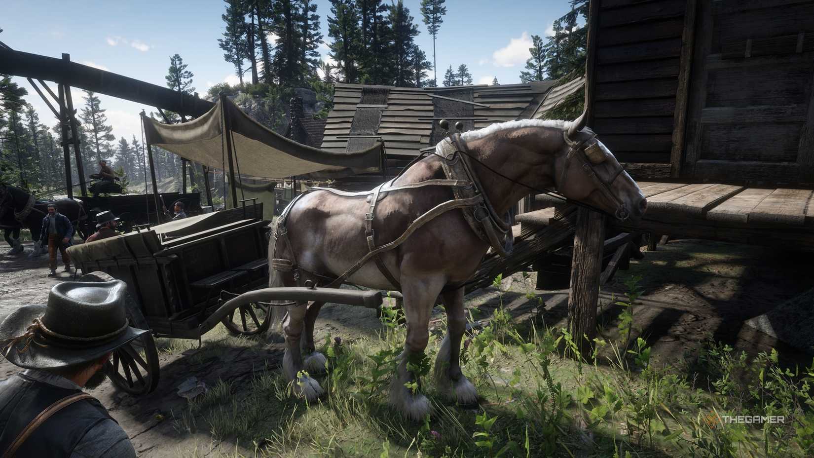 draft horses rdr2