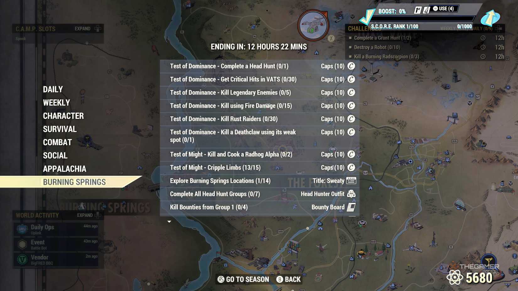 How To Finish Tests Of Might And Dominance Fast In Fallout 76: Burning ...