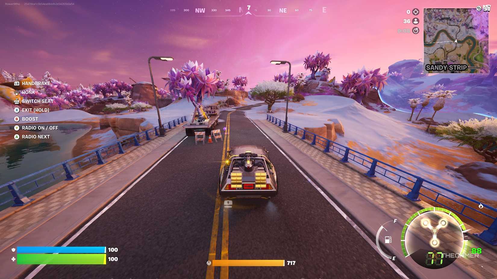 How To Find And Use The DeLorean In Fortnite