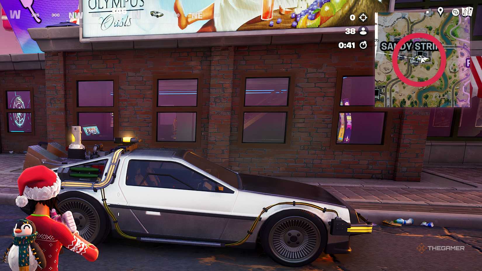 How To Find And Use The DeLorean In Fortnite