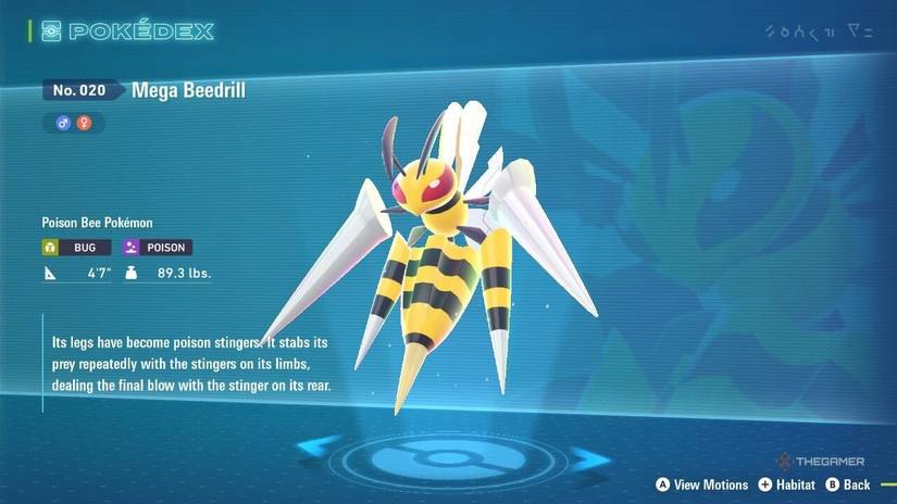 beedrill mega evolution anime