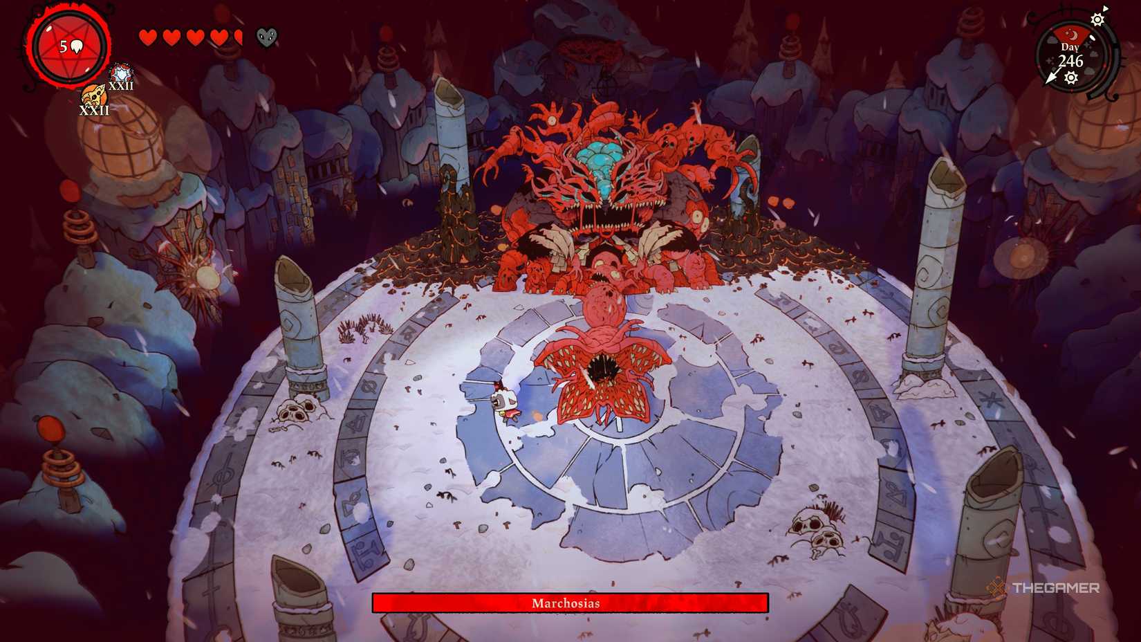 How To Defeat Marchosias In Cult Of The Lamb: Woolhaven