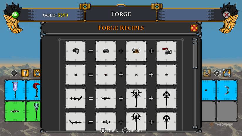 Complete Forge Recipe List In Dwarves: Glory, Death And Loot