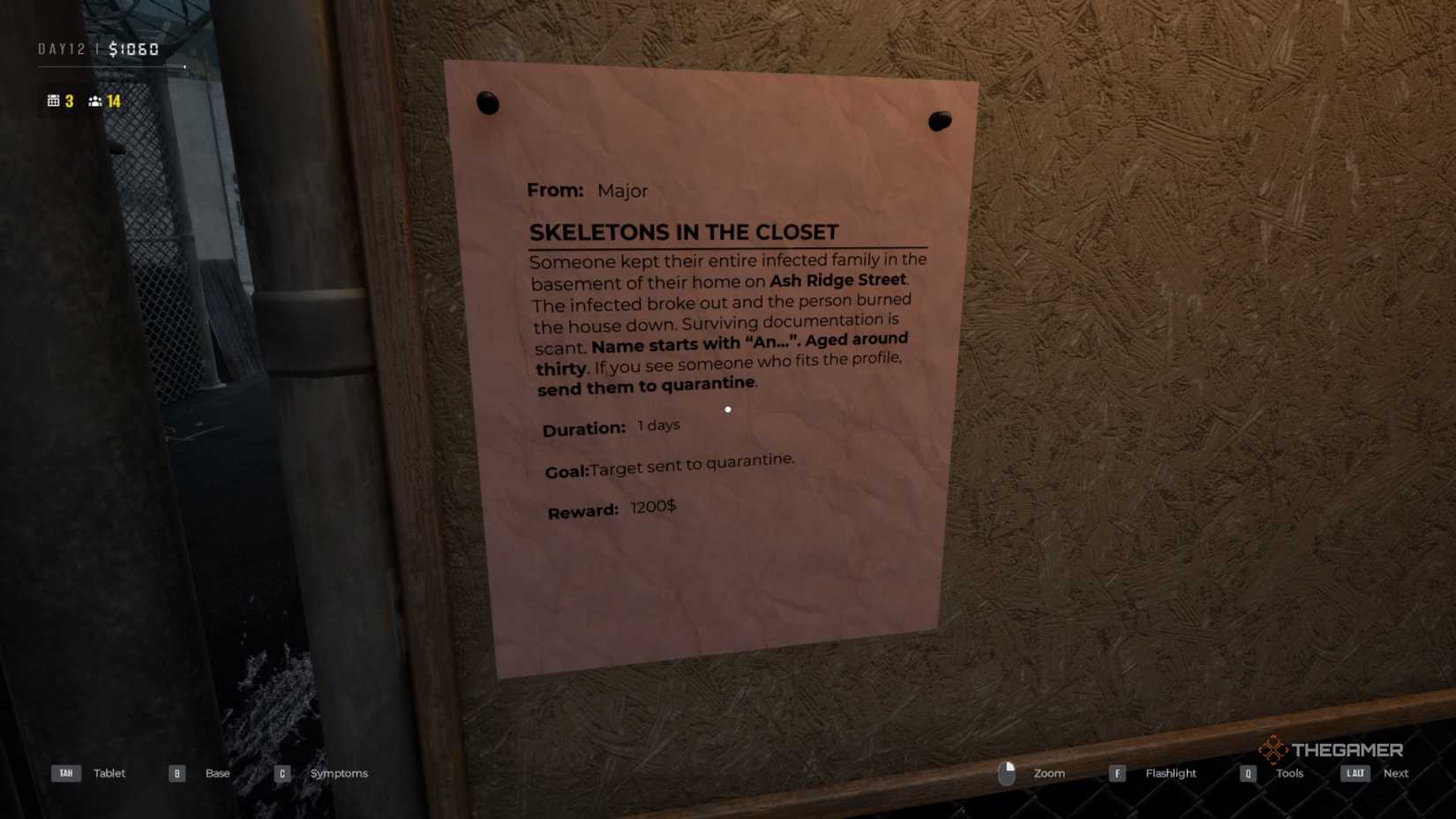 How To Complete Skeletons In The Closet Quest In Quarantine Zone The ...