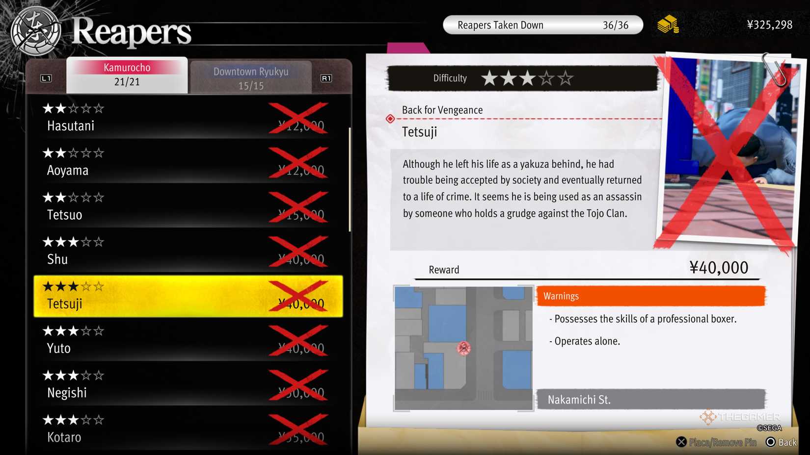 How To Find And Defeat All Reapers From The Wanted List In Yakuza Kiwami 3
