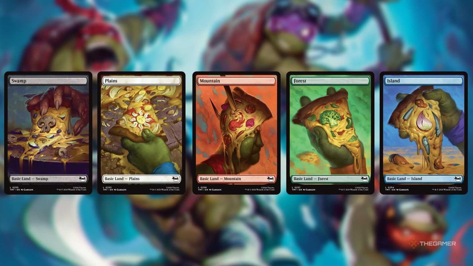 Which Products Contain The TMNT Pizza Lands In MTG?