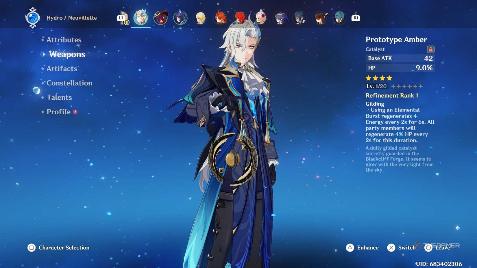 Best Weapons For Neuvillette In Genshin Impact
