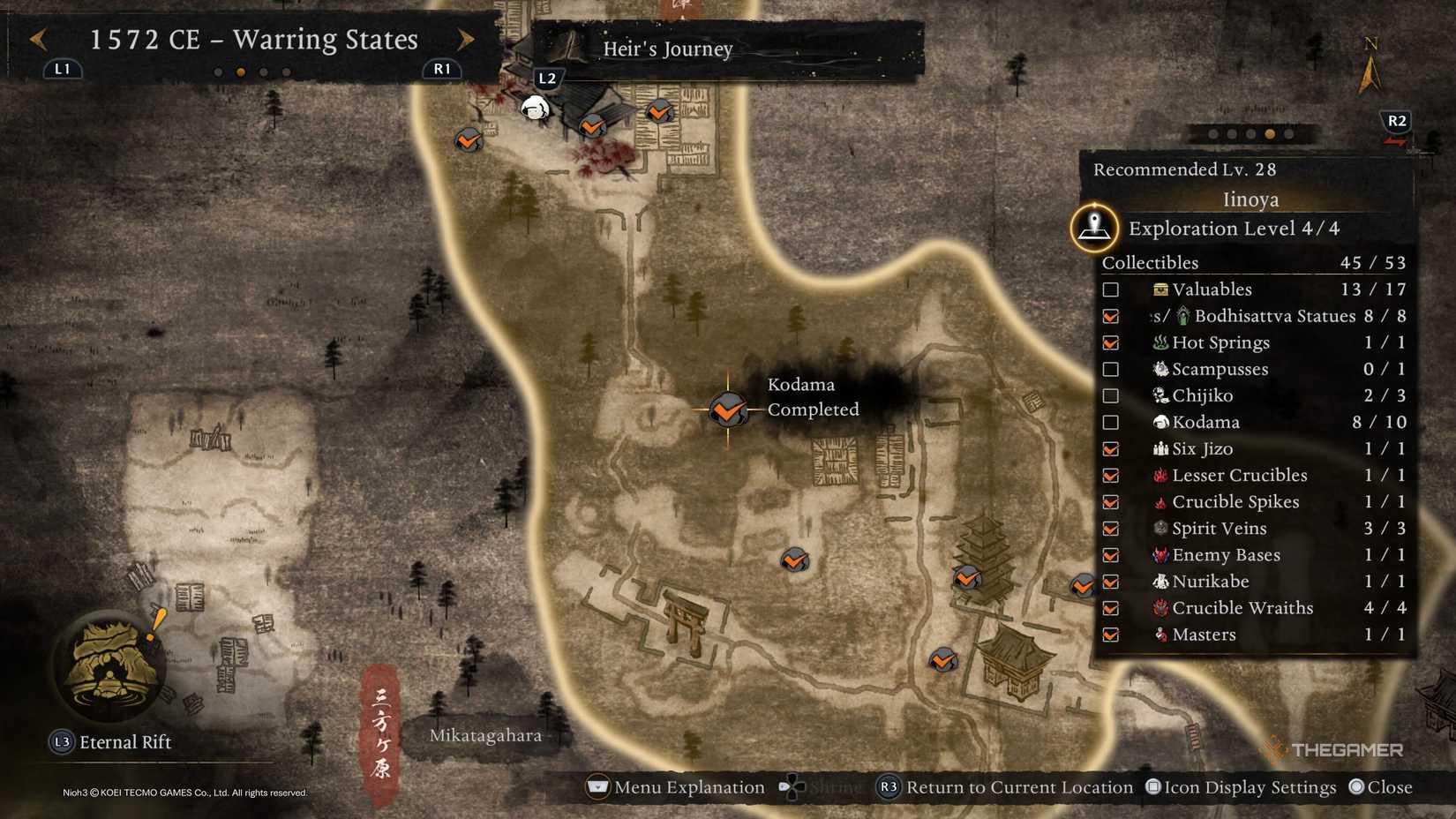 How To Find Every Warring States Kodama In Nioh 3