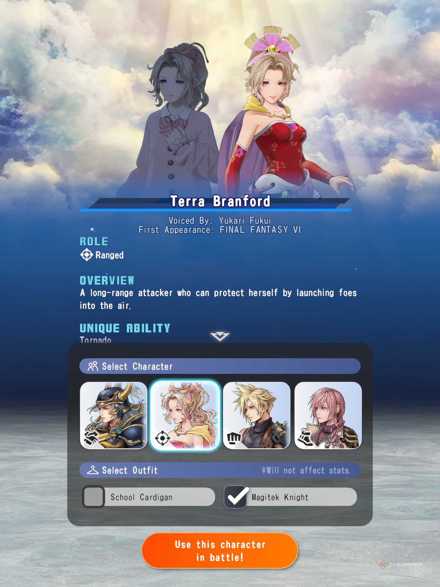 How To Play Terra Brandford In Dissidia Duellum Final Fantasy