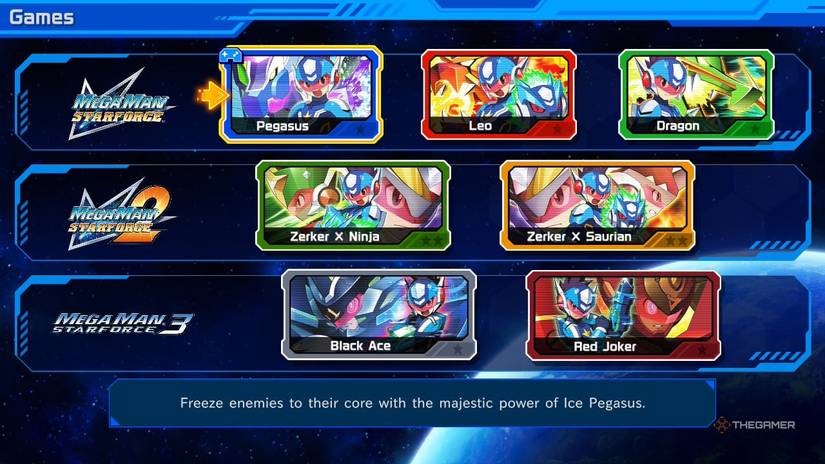 What Is Included In Every Game In Mega Man Star Force Legacy Collection?