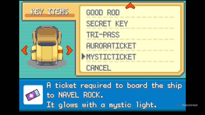 How To Find And Use The Mystic Ticket In Pokemon FireRed & LeafGreen